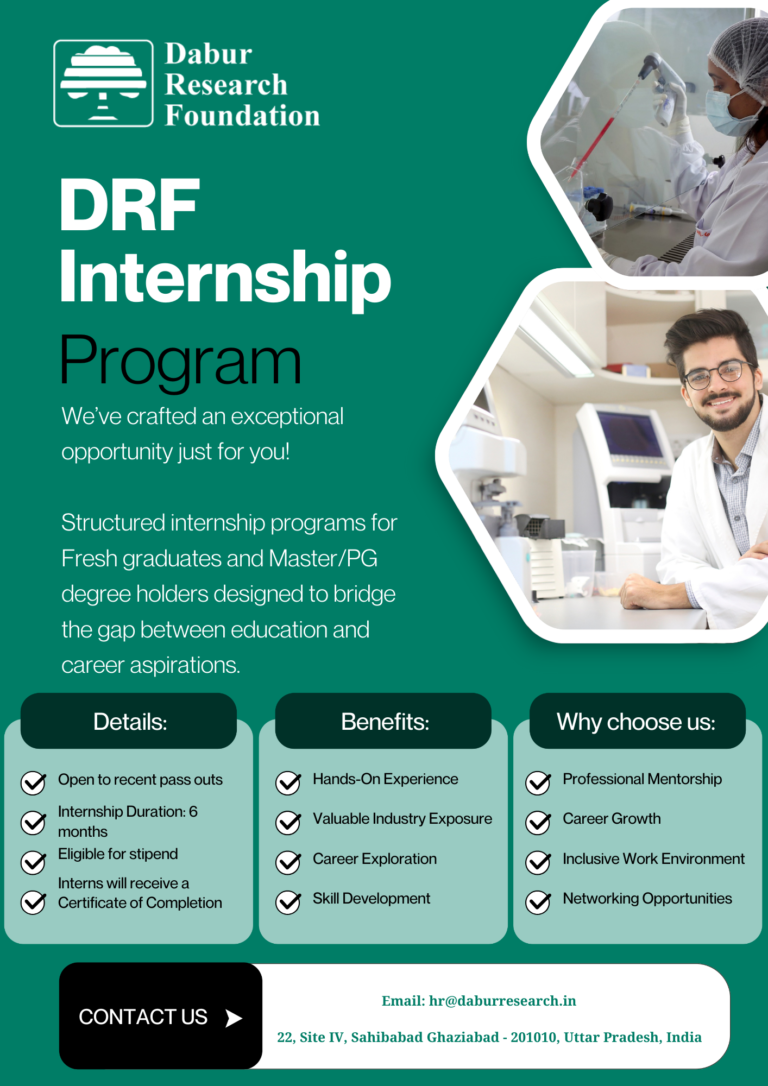 DRF Launches Its Internship Program! – Dabur Research